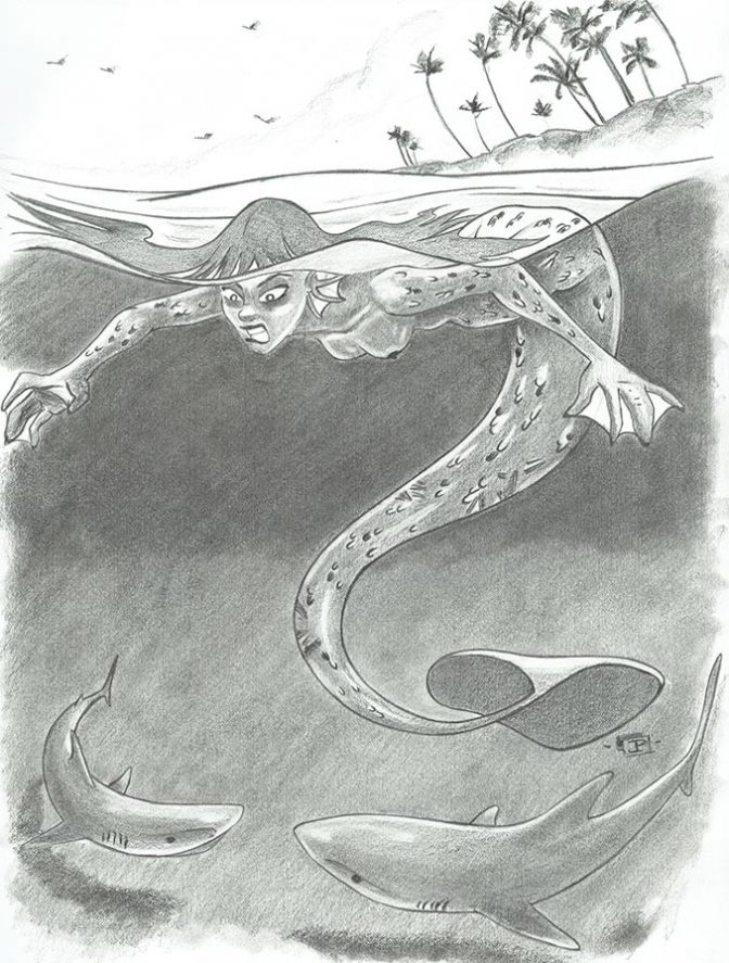 Mermaid Sketch - Sharks - Joseph Pedroza | Character Animator in Los ...